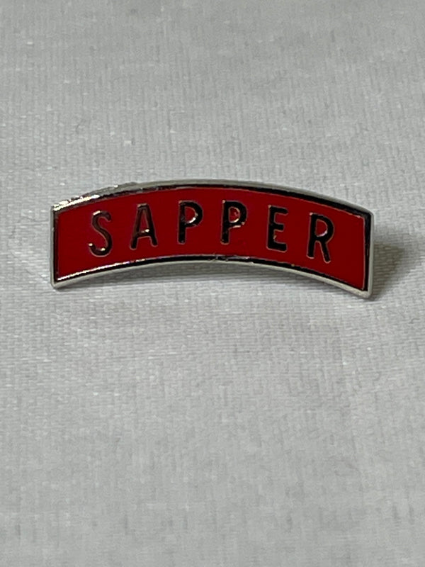 Sapper Tab Pin - Hi Army Museum Society Store