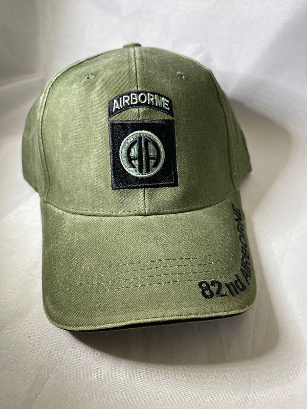 82nd Airborne OD Green Hat - Hi Army Museum Society Store